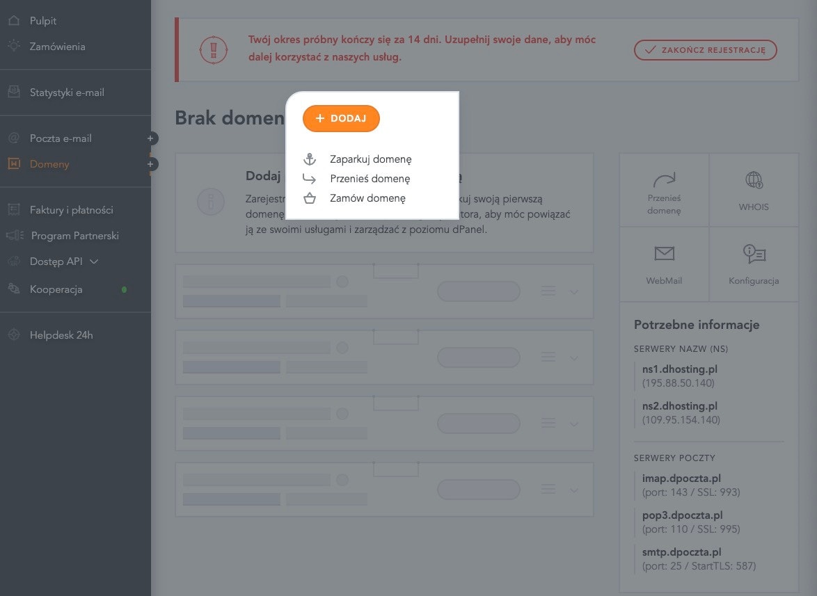 Poczta Biznesowa e-mail dhosting.pl - opinie. Warto?